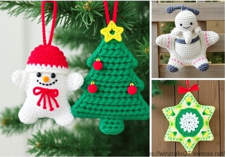 Free Crochet Xmas Decoration Patterns: DIY Holiday Cheer!: Winnifred ...